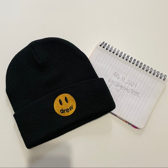 drew house | Accessories | Drew House Mascot Black Rib Beanie Authentic ...